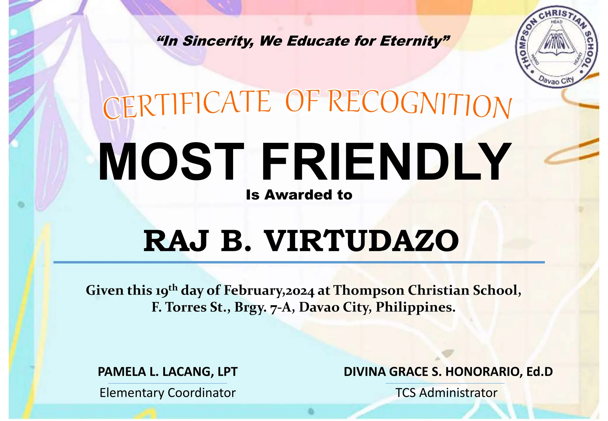 NON-ACADEMIC CERTIFICATES AWARDS AND CER | PPT