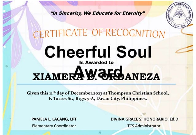 NON-ACADEMIC CERTIFICATES AWARDS AND CER | PPT