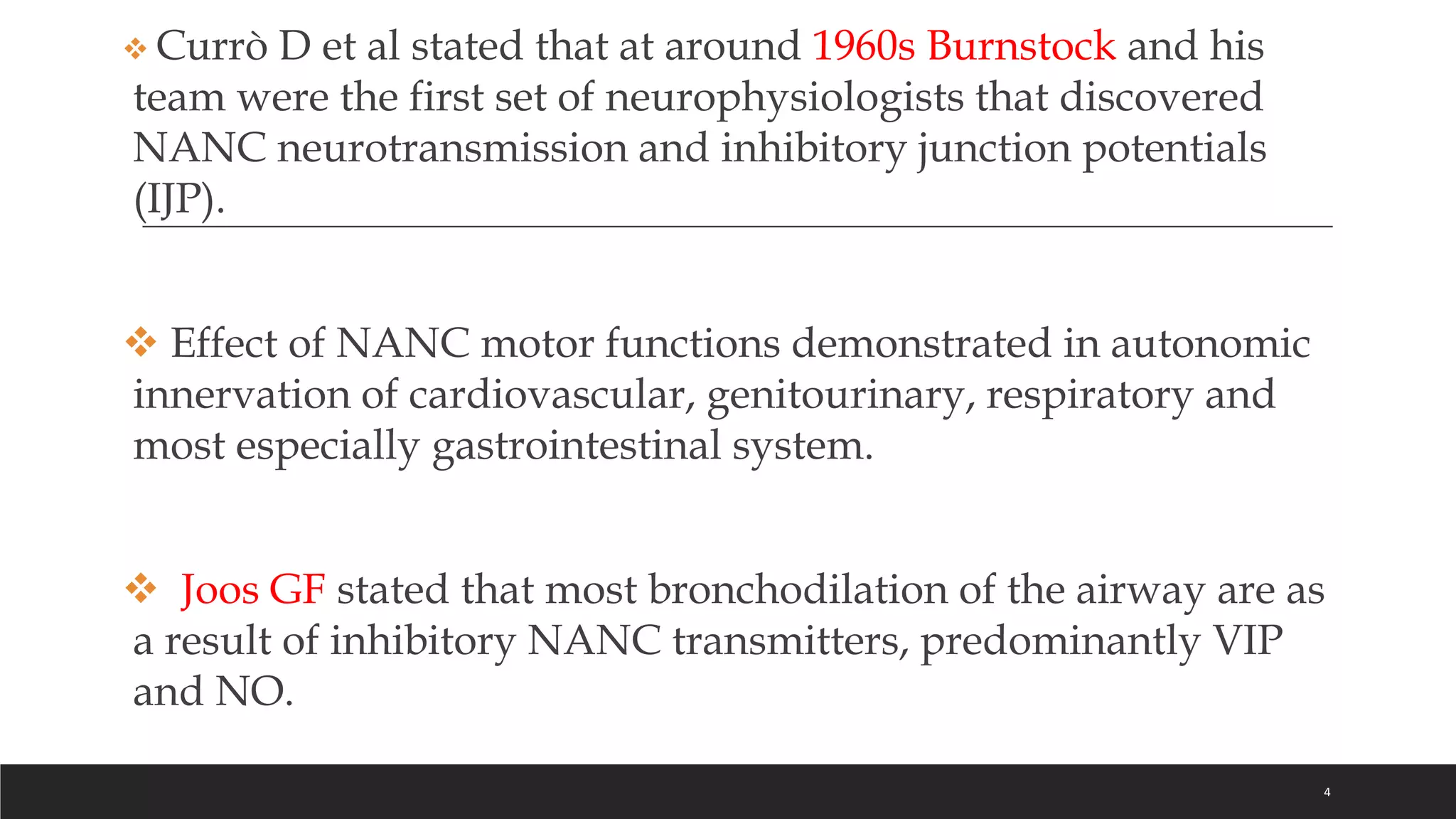 Non adrenergic, non-cholinergic (nanc) transmitters | PPTX