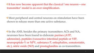 Non adrenergic, non-cholinergic (nanc) transmitters | PPTX