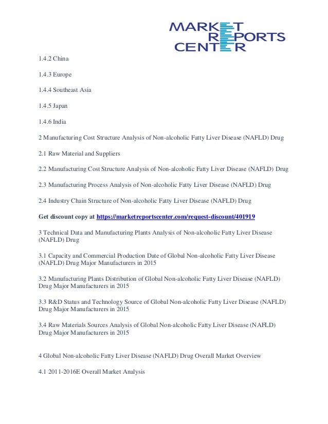 Non-alcoholic Fatty Liver Disease (NAFLD) Drug Market Analysis To 2021