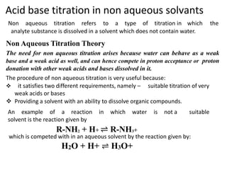 non-aqueous-titration FOR PHARM ANALYSIS.pptx