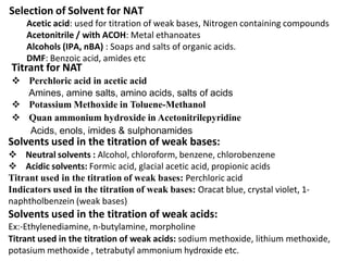 non-aqueous-titration FOR PHARM ANALYSIS.pptx
