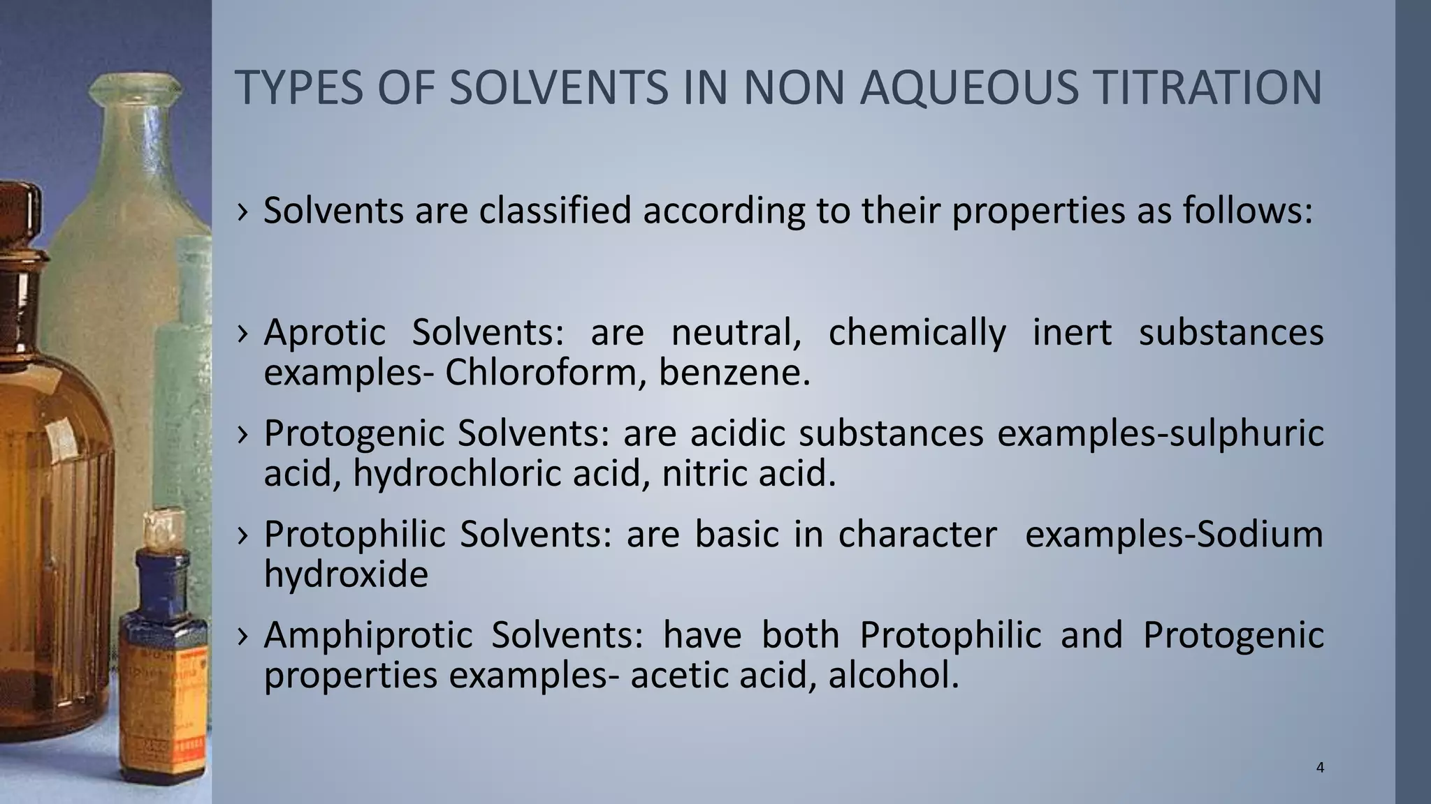 Non aqueous titration | PPTX