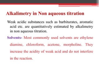 Non aqueous titration | PPT