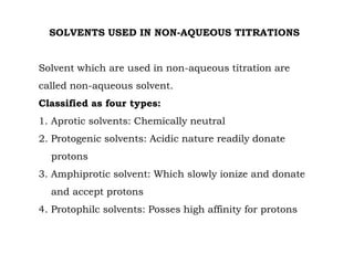Non aqueous titration 04.06.2021