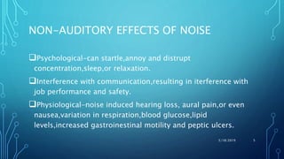 Non auditory effects | PPTX