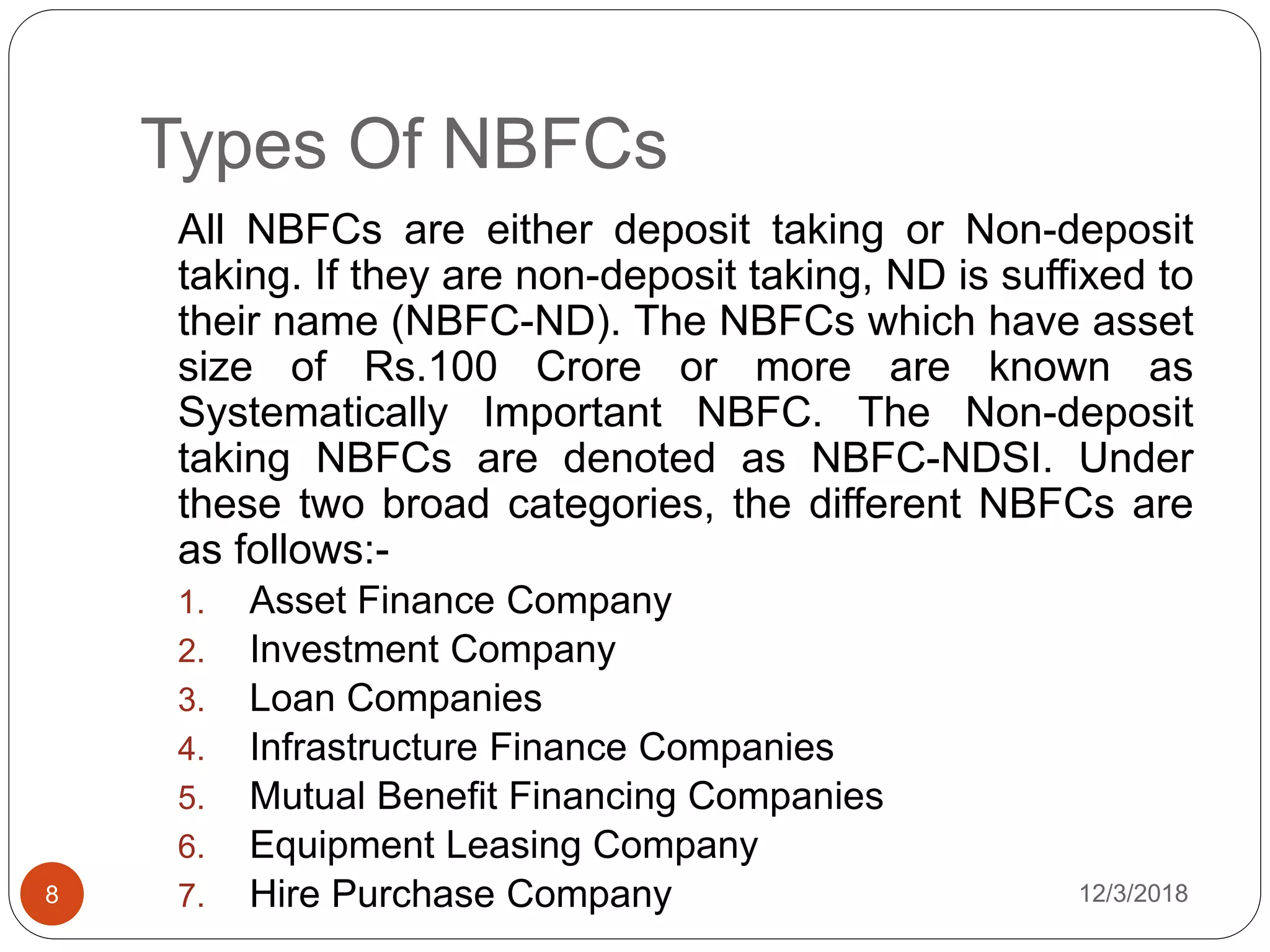 Non banking financial company | PPTX