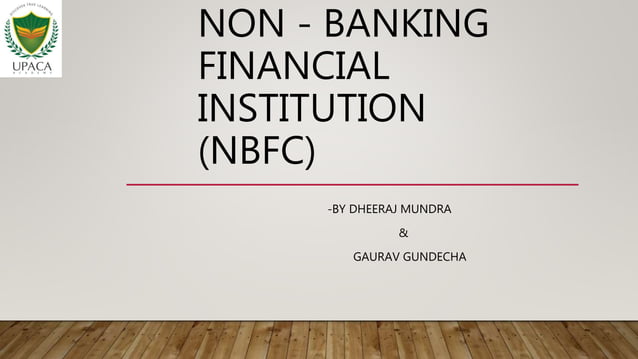 How to Create Non-banking financial institution | PPT