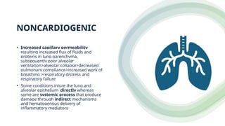 Non-cardiogenic Pulmonary Edema.pptx leading pulmonary edema | PPTX