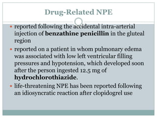 Non cardiogenic pulmonary oedema | PPTX