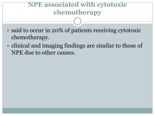 Non cardiogenic pulmonary oedema | PPTX