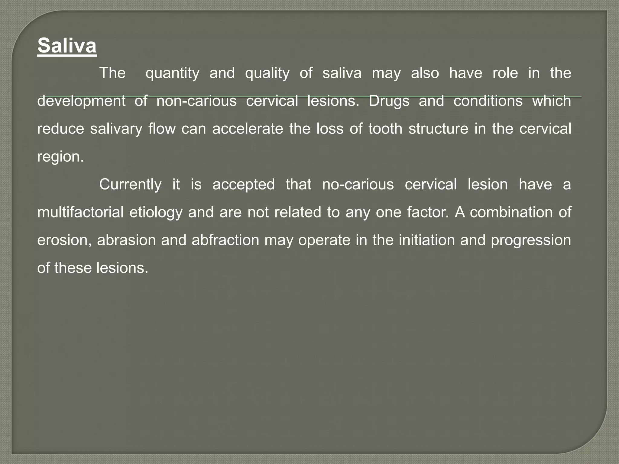 Non carious lesion | PPTX