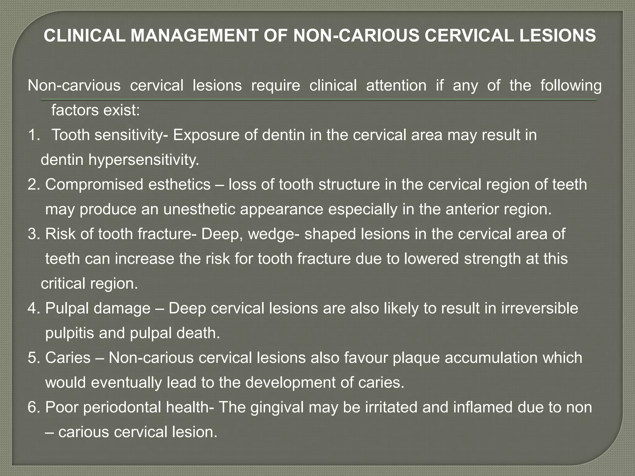 Non carious lesion | PPTX