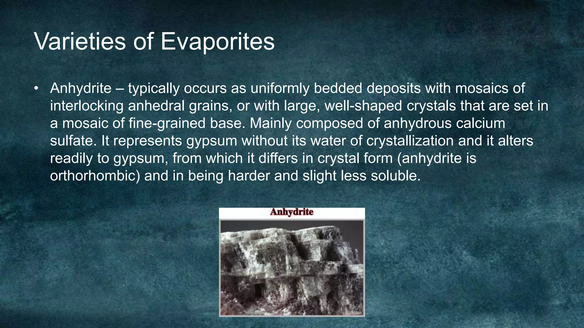 Non clastic sedimentary rocks | PPTX