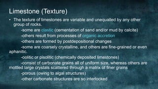 Non clastic sedimentary rocks | PPTX