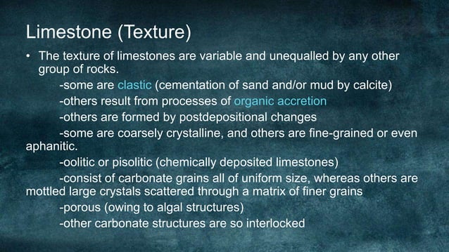 Non clastic sedimentary rocks | PPTX | Geology | Science