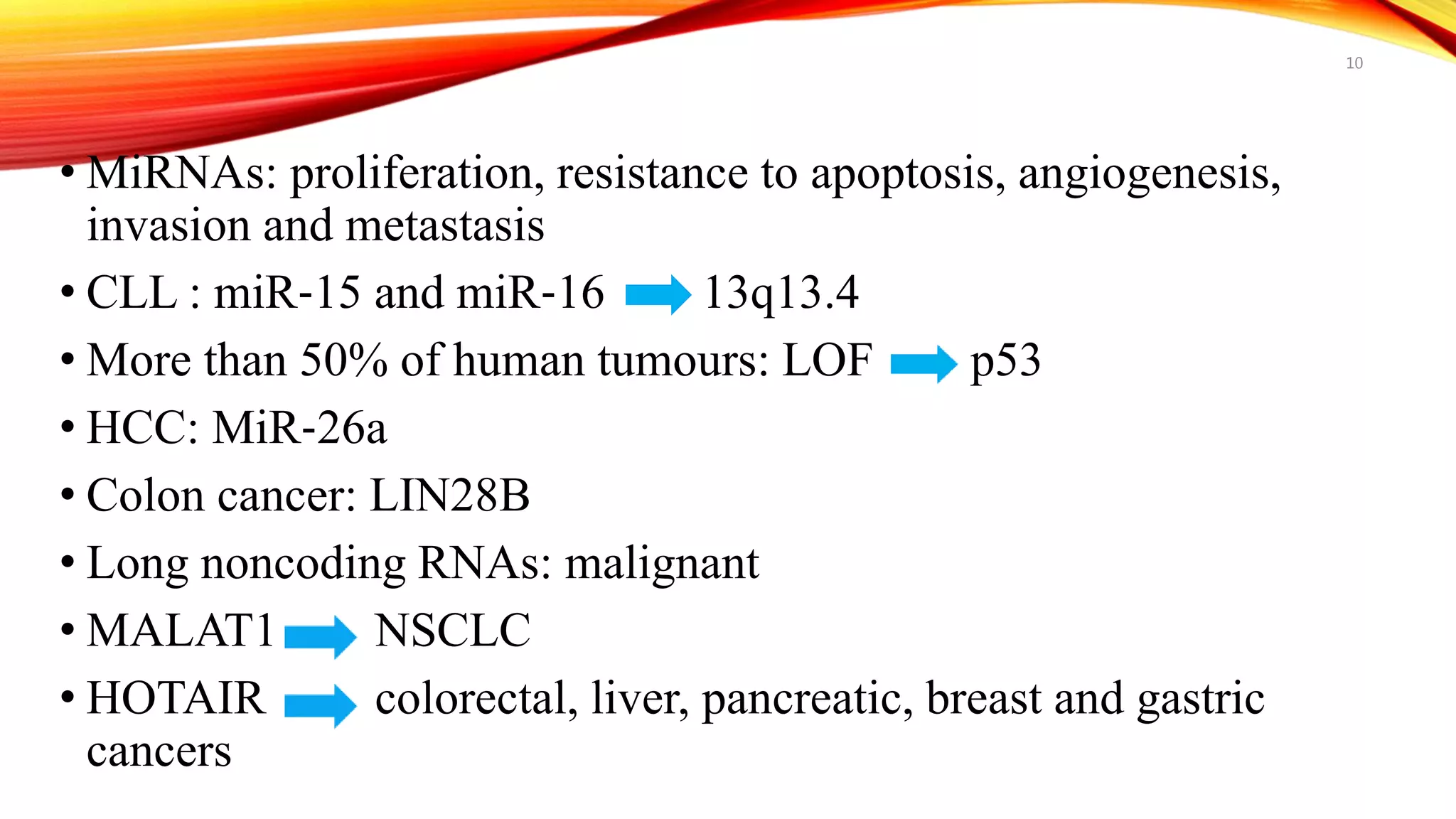 Non coding RNA & diseases | PPTX