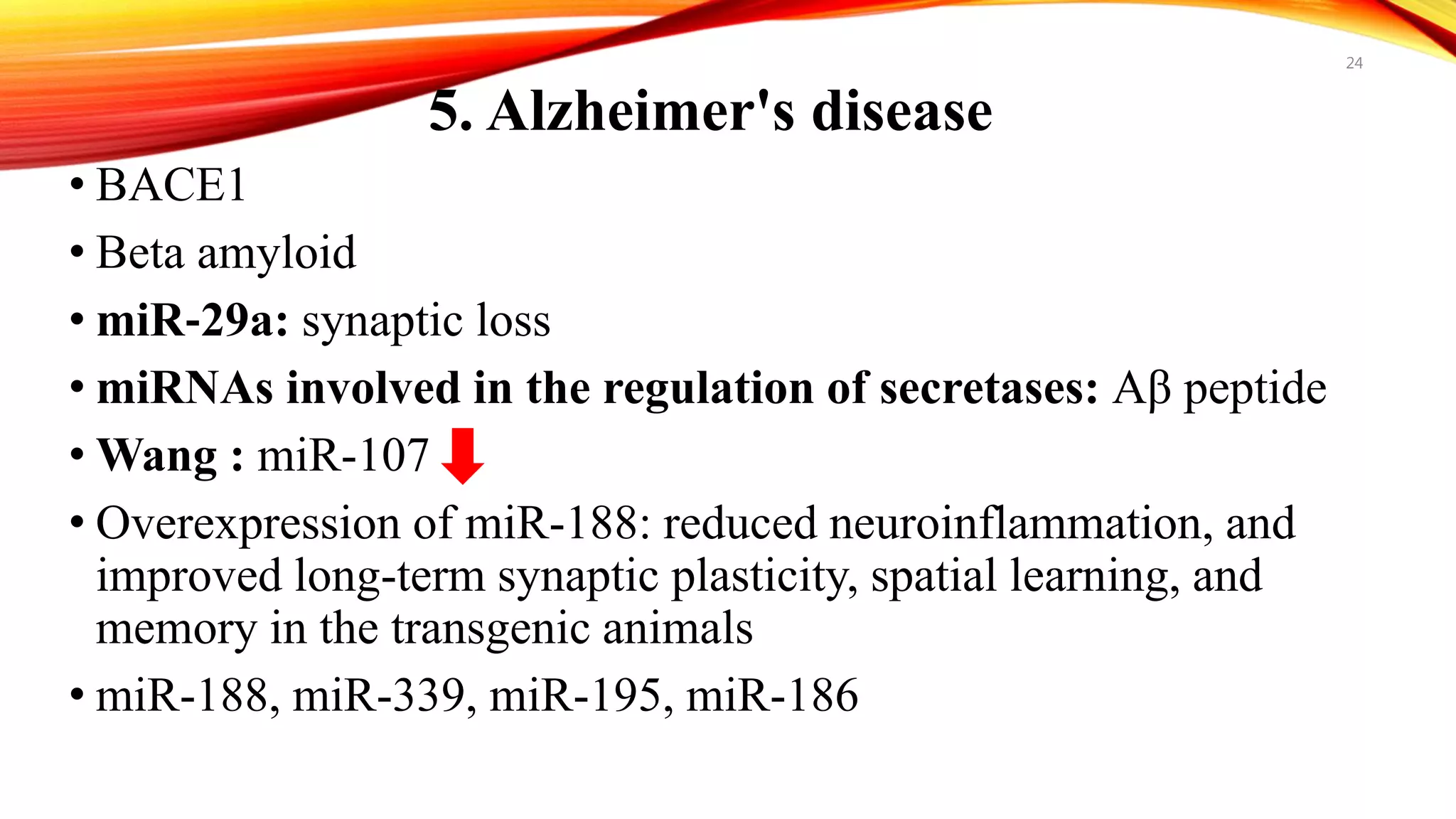 Non coding RNA & diseases | PPTX