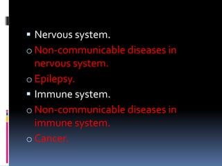 Non communicable-diseases | PPTX