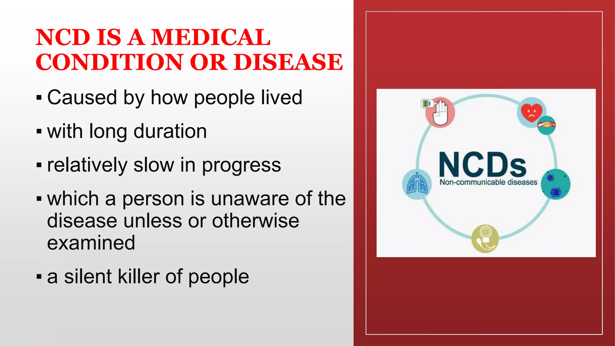 Non communicable diseases | PPT
