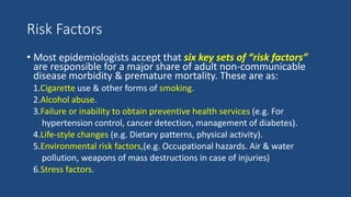 Non Communicable Diseases Lecture | PPTX