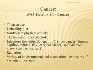 non-communicable diseases- for health related students | PPTX