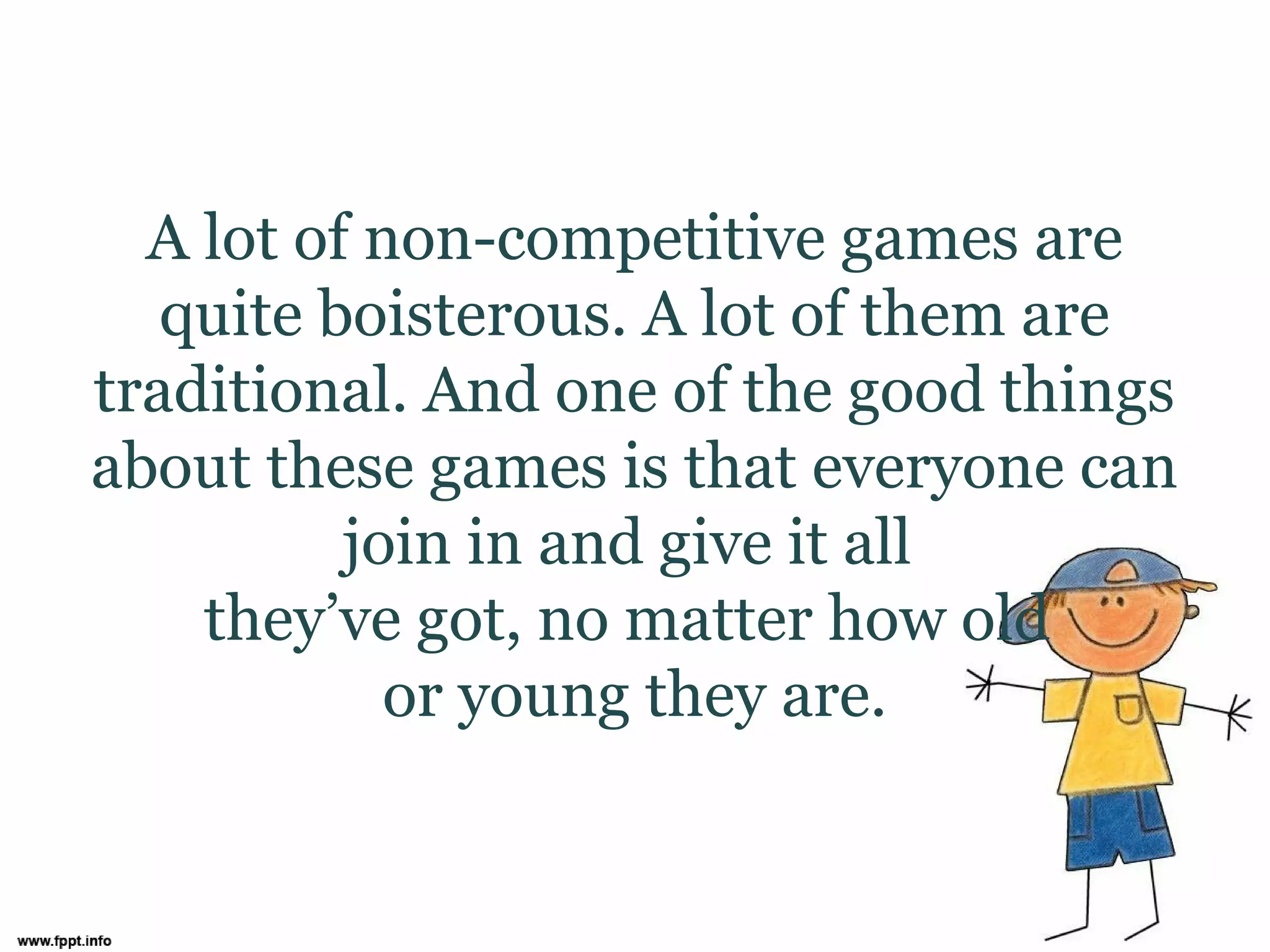 Non competitive games | PPT