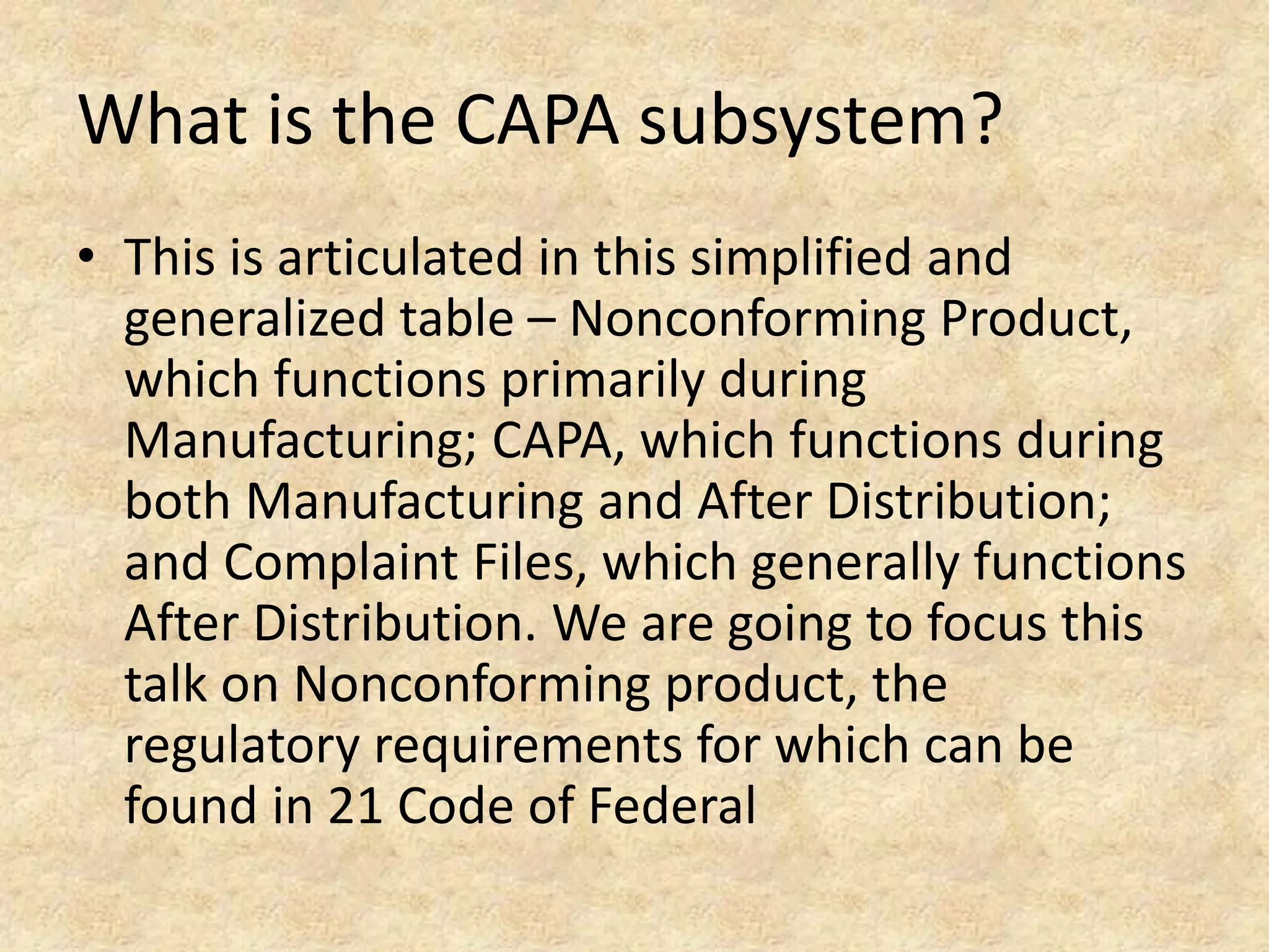 Non confirming product according to food Authority | PPTX