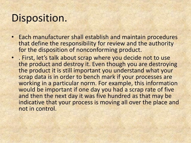 Non confirming product according to food Authority | PPTX