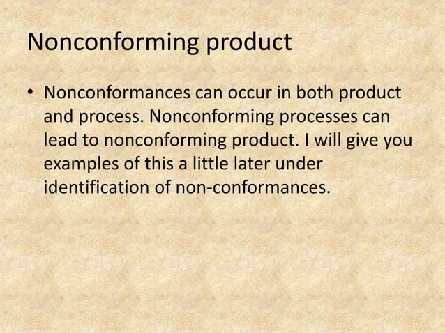 Non confirming product according to food Authority | PPTX
