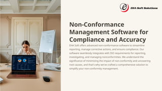 Non-Conformance Management Software Ensuring Compliance and Accuracy | PPT