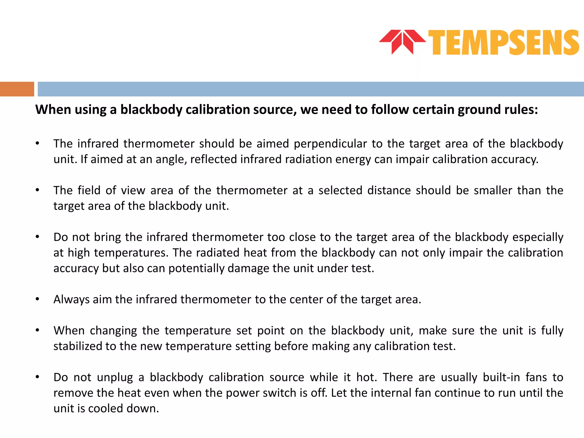 Calibration of NON Contact Pyrometers | PPTX