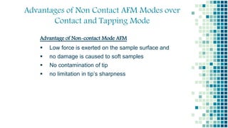 Non contact mode (AFM) | PPTX