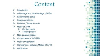 Non contact mode (AFM) | PPTX