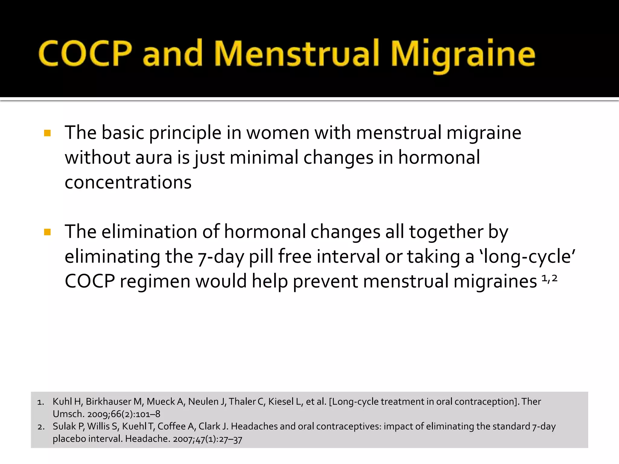 Non-contraceptive Benefits of COCP | PPTX