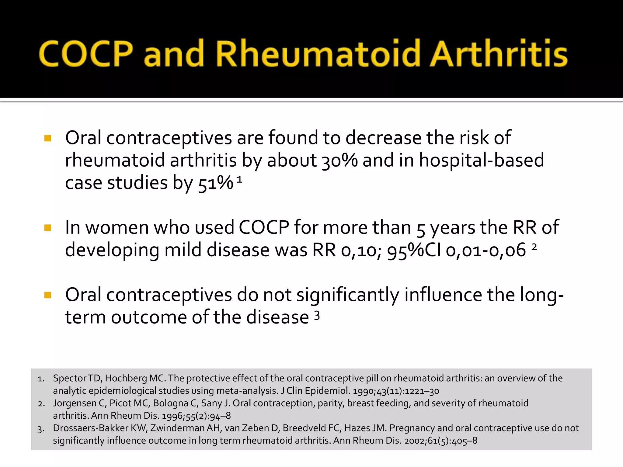 Non-contraceptive Benefits of COCP | PPTX