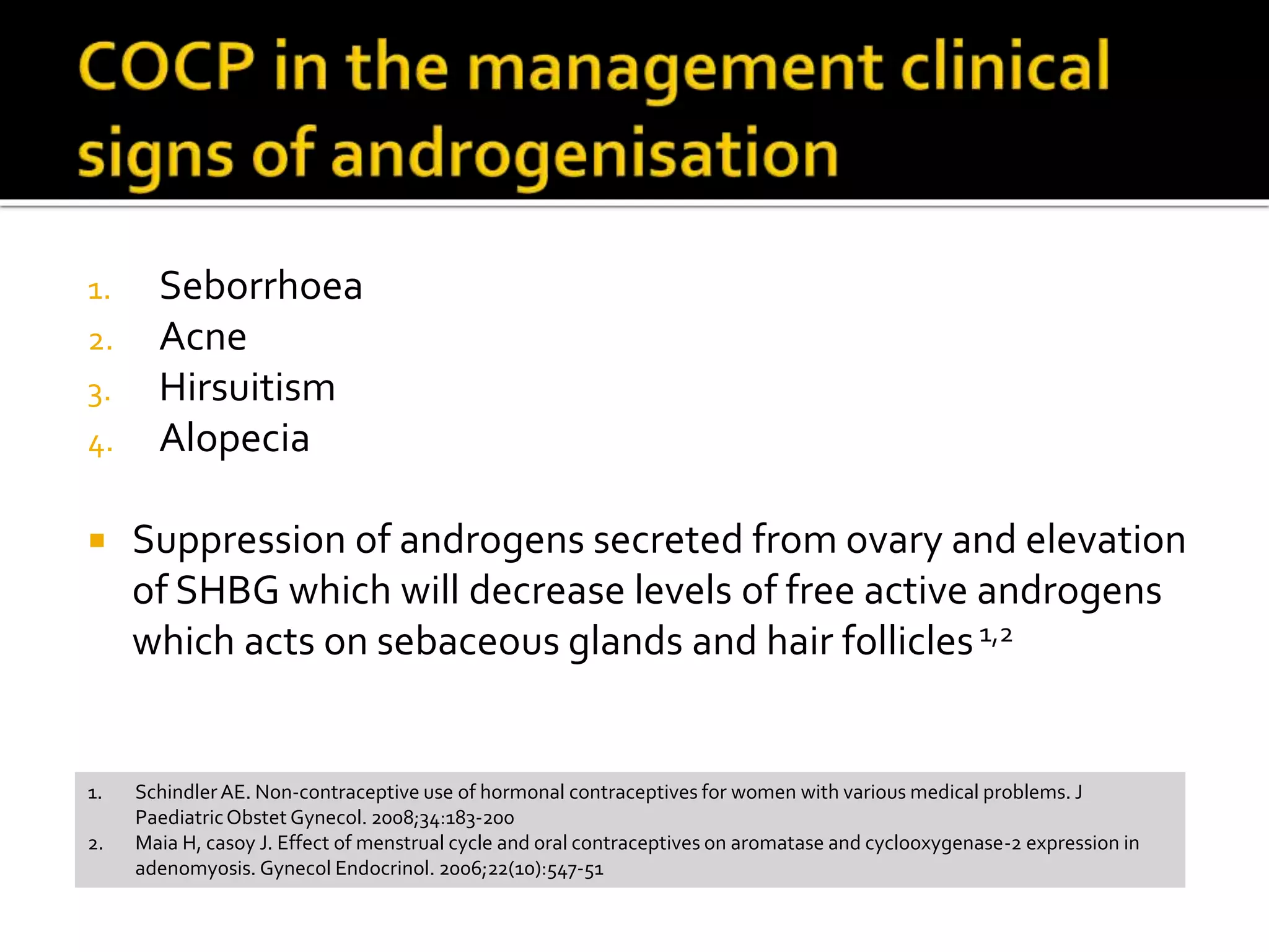 Non-contraceptive Benefits of COCP | PPTX