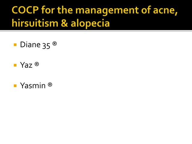 Non-contraceptive Benefits of COCP | PPTX