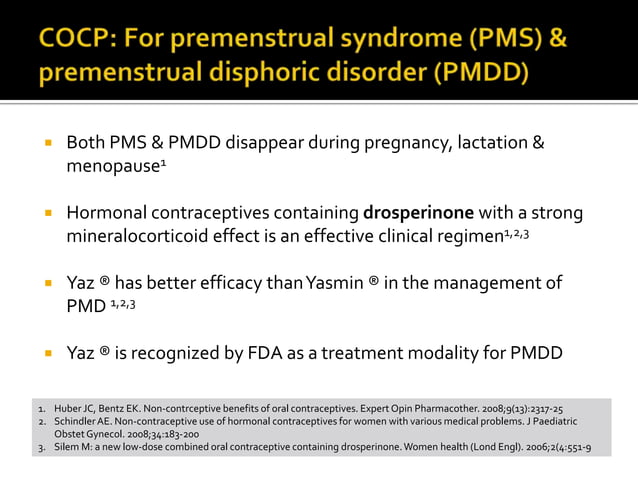 Non-contraceptive Benefits of COCP | PPTX