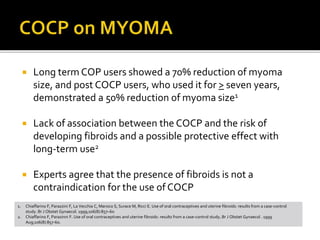 Non-contraceptive Benefits of COCP | PPTX