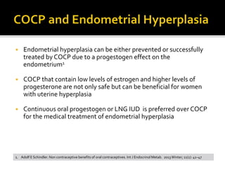 Non-contraceptive Benefits of COCP | PPTX