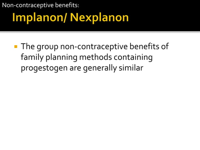 Non-contraceptive Benefits of COCP | PPTX