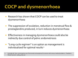 Non-contraceptive Benefits of COCP | PPTX