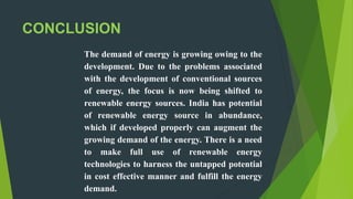 Non conventional energy | PPTX