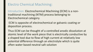 Non Conventional Machining Process | PPTX