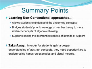 Non Conventional Methods for Solving Equations | PPT
