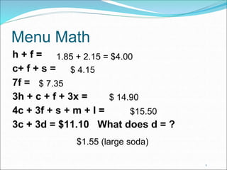 Non Conventional Methods for Solving Equations | PPT
