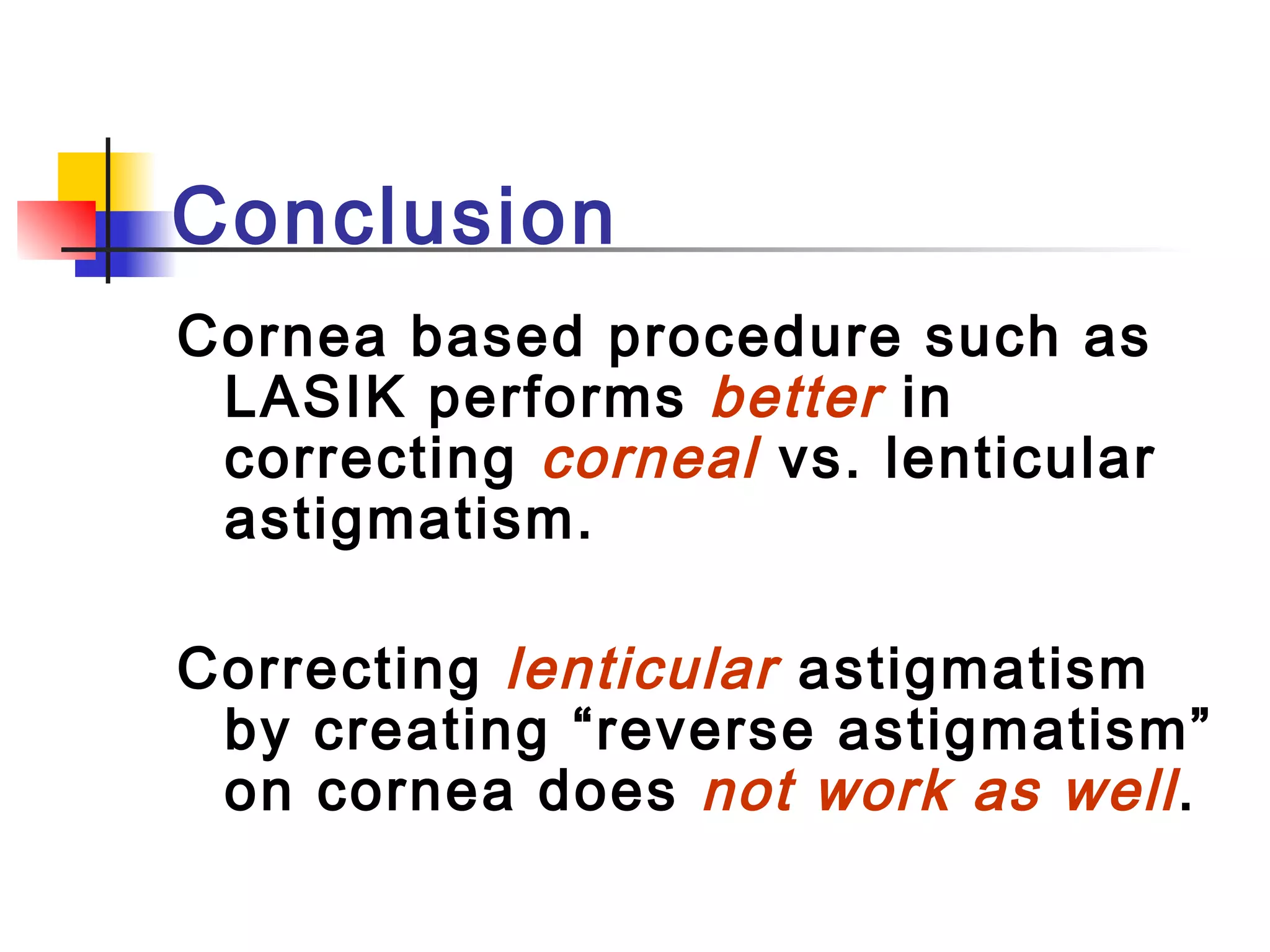 Non corneal astigmatism | PPT