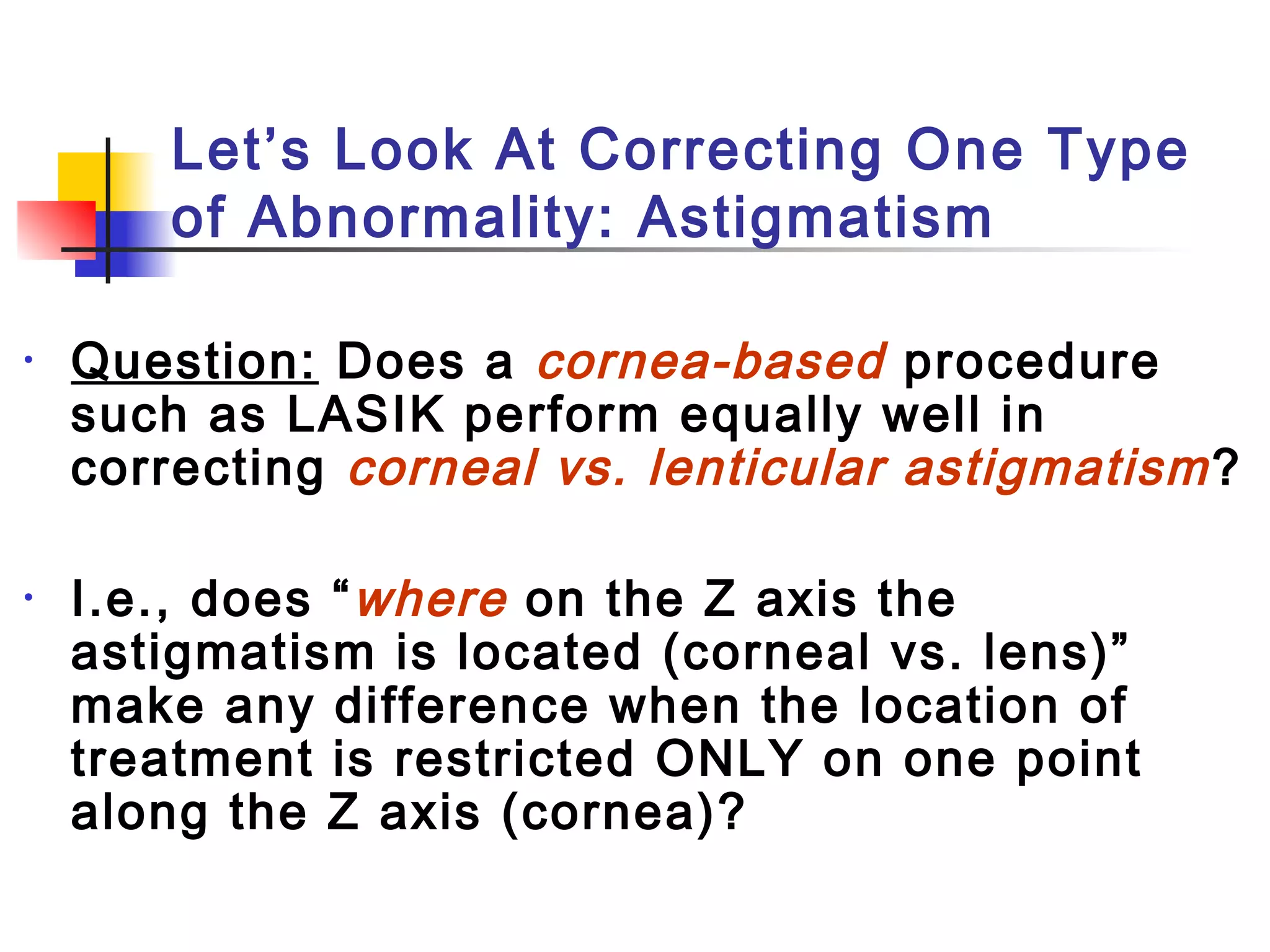 Non corneal astigmatism | PPT